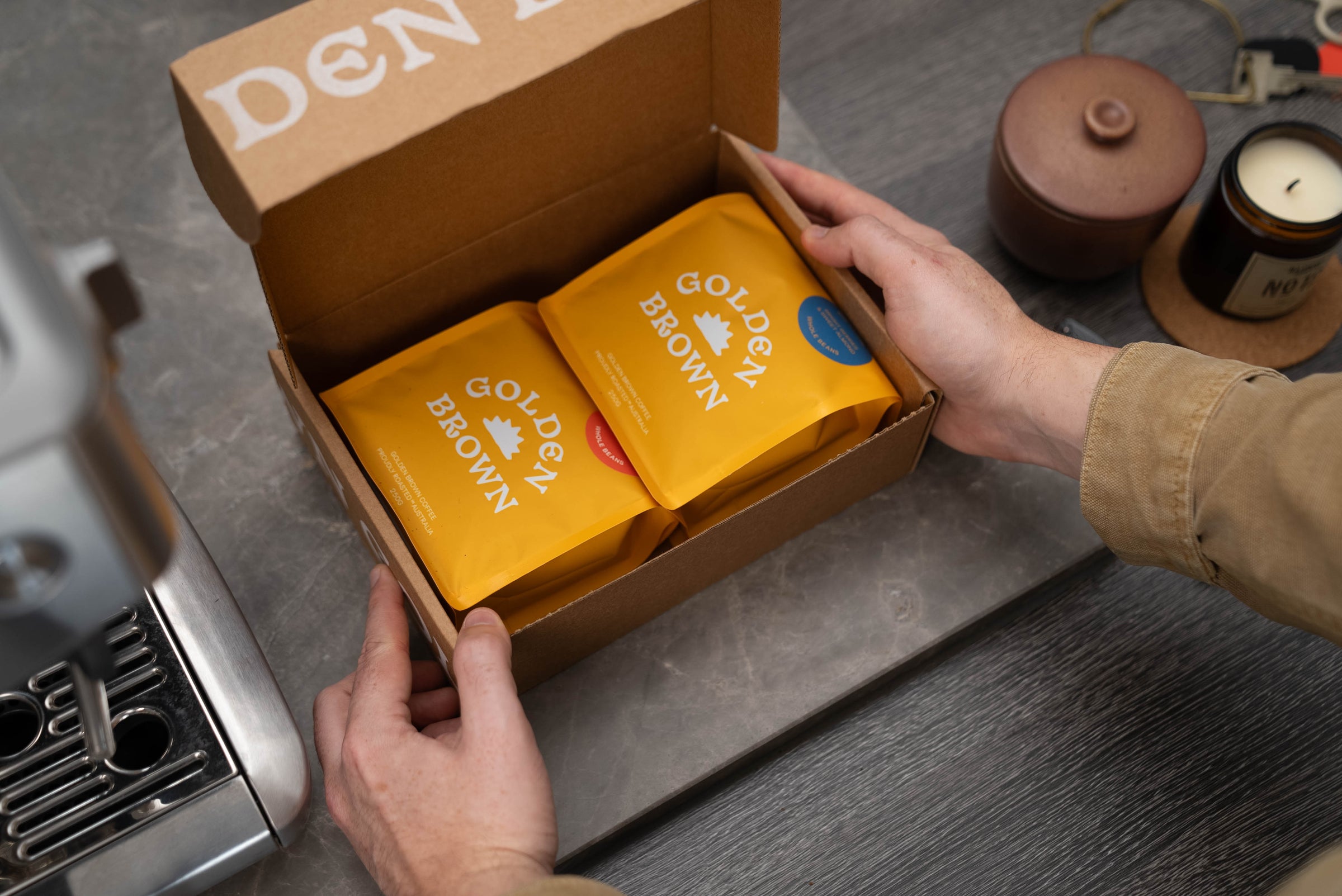 Golden Brown Signature Blend - Roasted to taste better on home machines